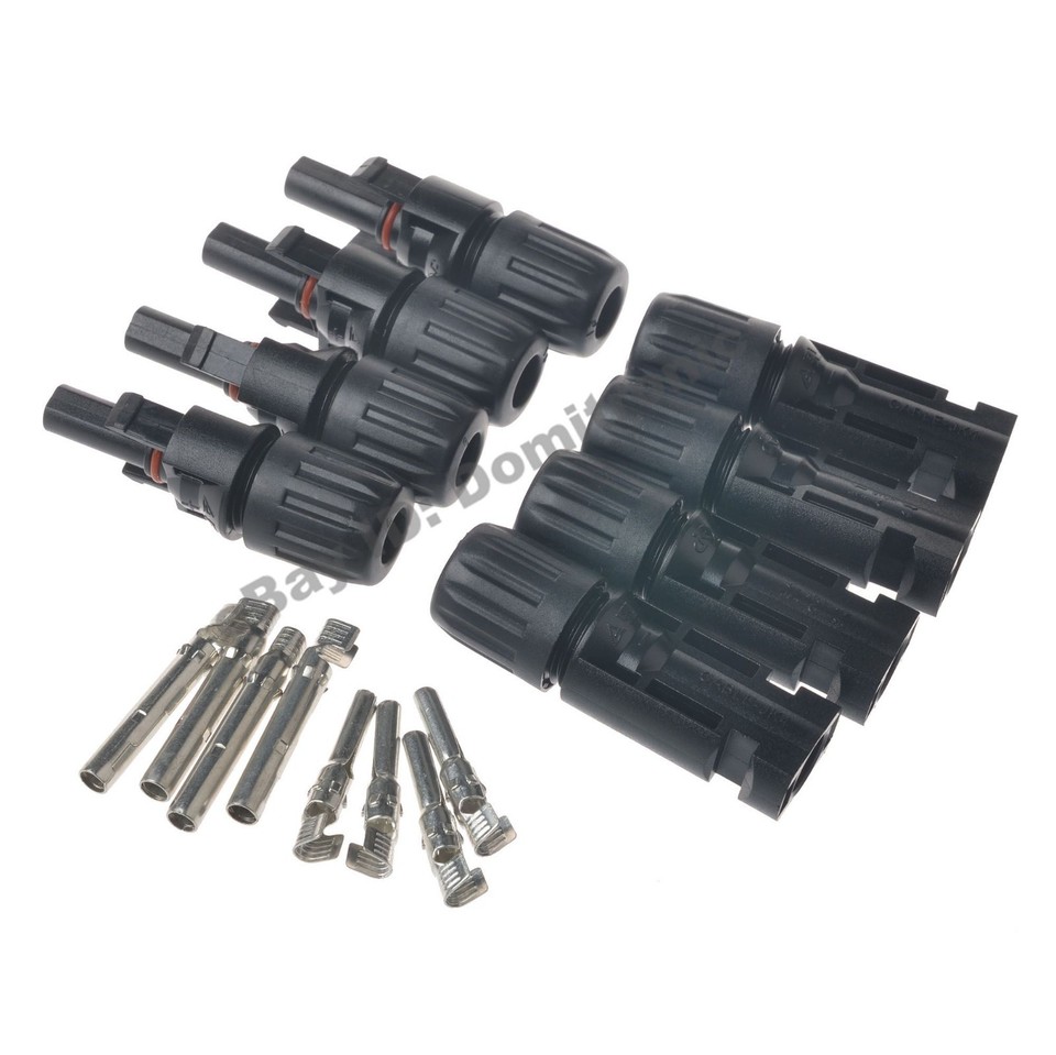 TUV Solar Panel Connector Male + Female Wire Solar Cable Connector ...