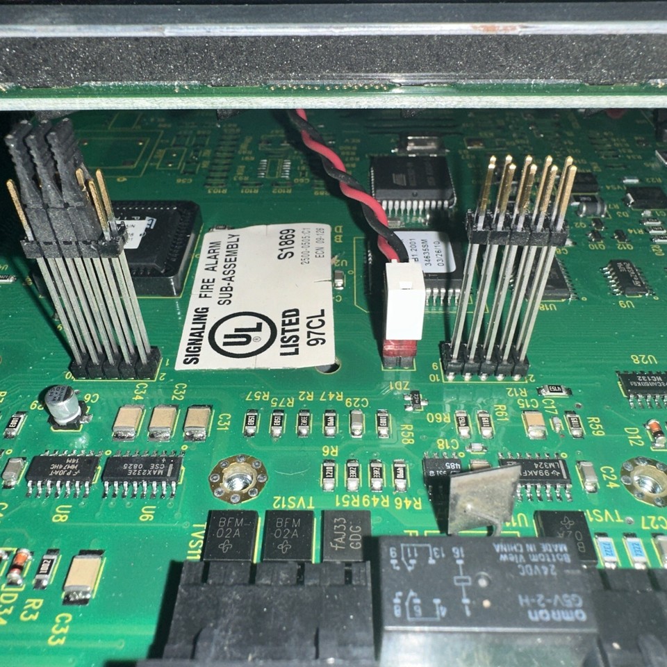 GAMEWELL FCI 7100 FIRE ALARM CONTROL PANEL Circuit Board & Transformer ...