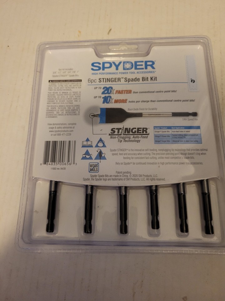 Spyder stinger spade bit kit | eBay