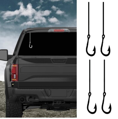 Fish Hook Decal Fishing Outdoor Nature Vinyl Sticker Angler Yeti ...