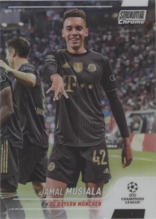 2021-22 Topps Stadium Club Chrome UCL - Jamal Musiala #42 Refractor for ...