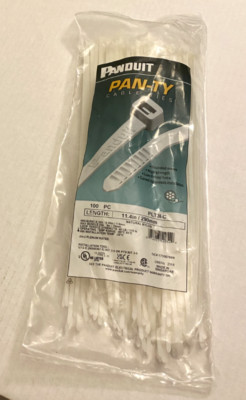 3 Pk (300) Panduit PAN-TY Cable Ties PLT31-C 11.4" Zip Ties 40# Tensile ...