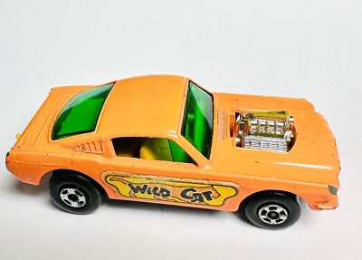 1970 Wildcat Dragster No. 8 Lesney Superfast w/ Black Base Mustang ...