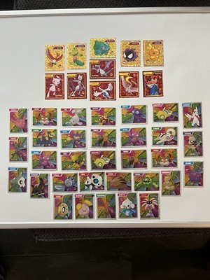 1995-2024 POKEMON Last Evolution Stickers Red/gold/silver Holo Limited ...