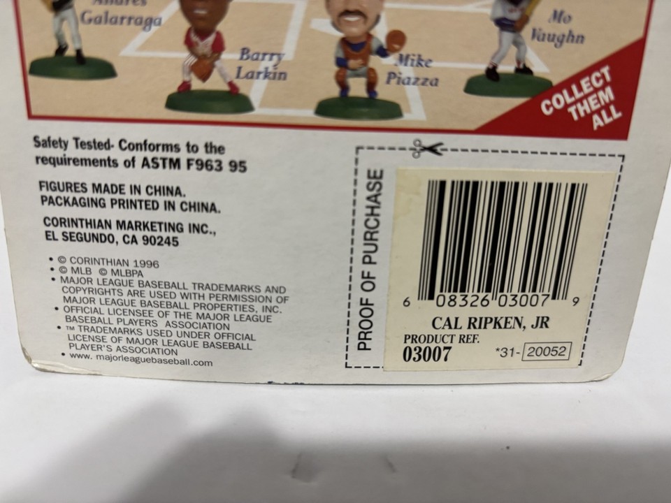 Cal Ripken Jr. MLB Headliners Figurine 1996 Collectible NEW IN ORIGINAL ...