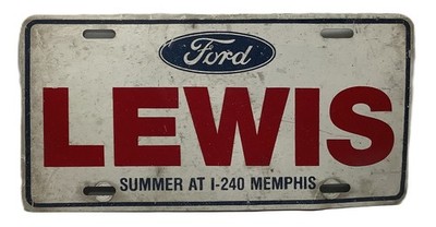 Lewis Ford Summer At I-240 Memphis License Plate Tag | eBay