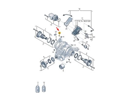 AUDI A4 B9 Rear Axle Housing Cover Repair Kit 0BX598080 NEW GENUINE | eBay