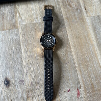 bulova mens watch 98A192 Black And Gold | eBay UK