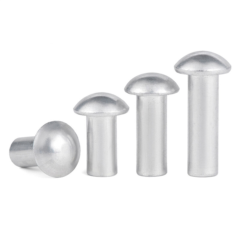 100Pcs M1.5 M2 M2.5 Aluminum Semi-round Head Rivet Solid Percussion ...