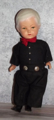 10" antique celluloid head Dutch boy doll no shoes B85 | eBay