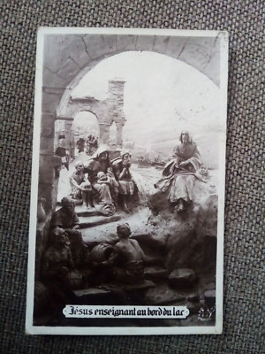 CPA RELIGIEUSE JÉSUS ENSEIGNANT AU BORD DU LAC | eBay