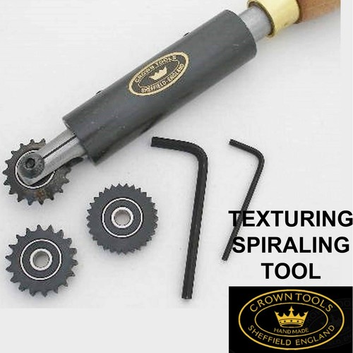 WOODTURNING SPIRALLING AND TEXTURING TOOL - CROWN QUALITY TOOLS GOUGE ...