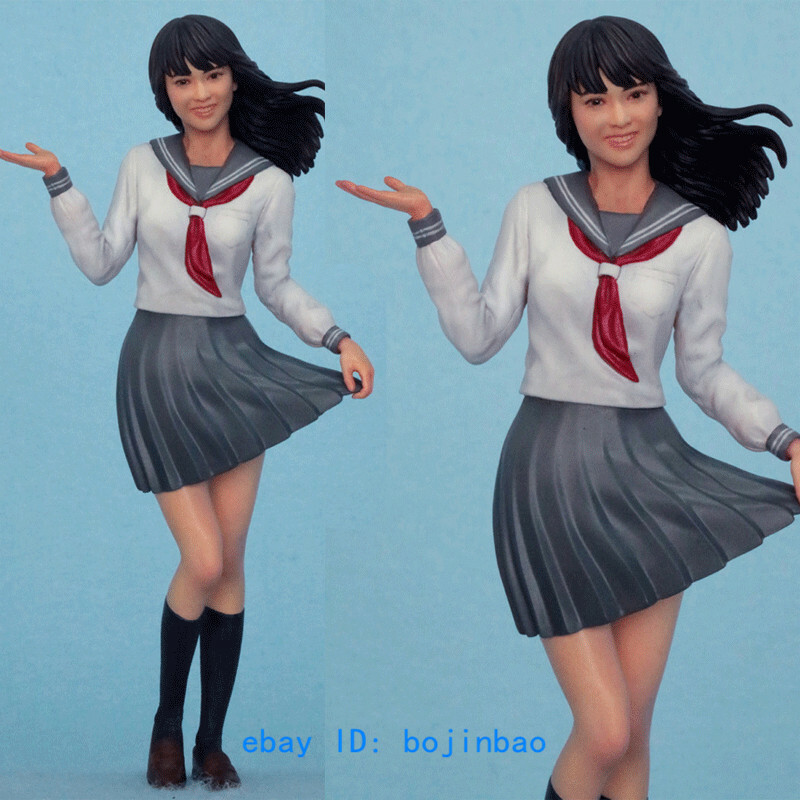 1/20 65mm Summer School Uniform Girl Unpainted Resn Figure Model Kits ...
