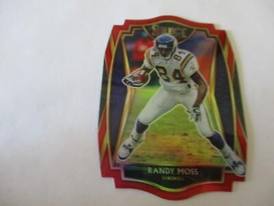 2020 Panini Select Randy Moss Red Prizm Die Cut Premier Level Card #112 ...
