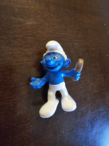 Smurfs Movie Vanity Smurf PVC Figure 2012 Toy Figurine 20756 Mirror ...