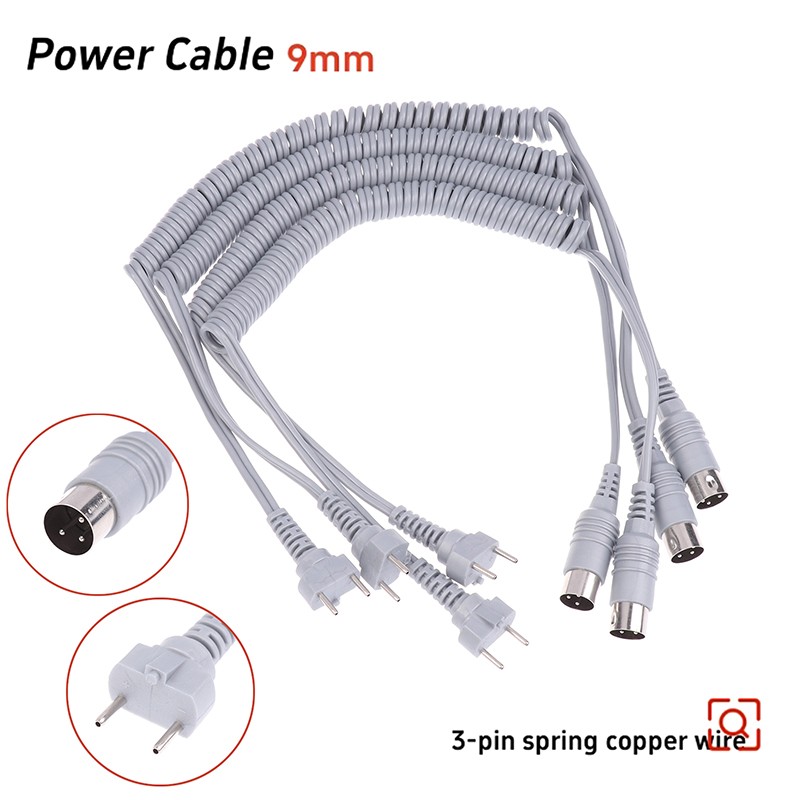 1.5M Grey 3-pin 9mm For Strong 210 204 90 105L 102L Nail Handle Power ...