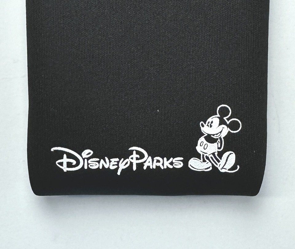 Disney Parks Black Neoprene Sunglasses Case Eye Glass Holder with Clip ...