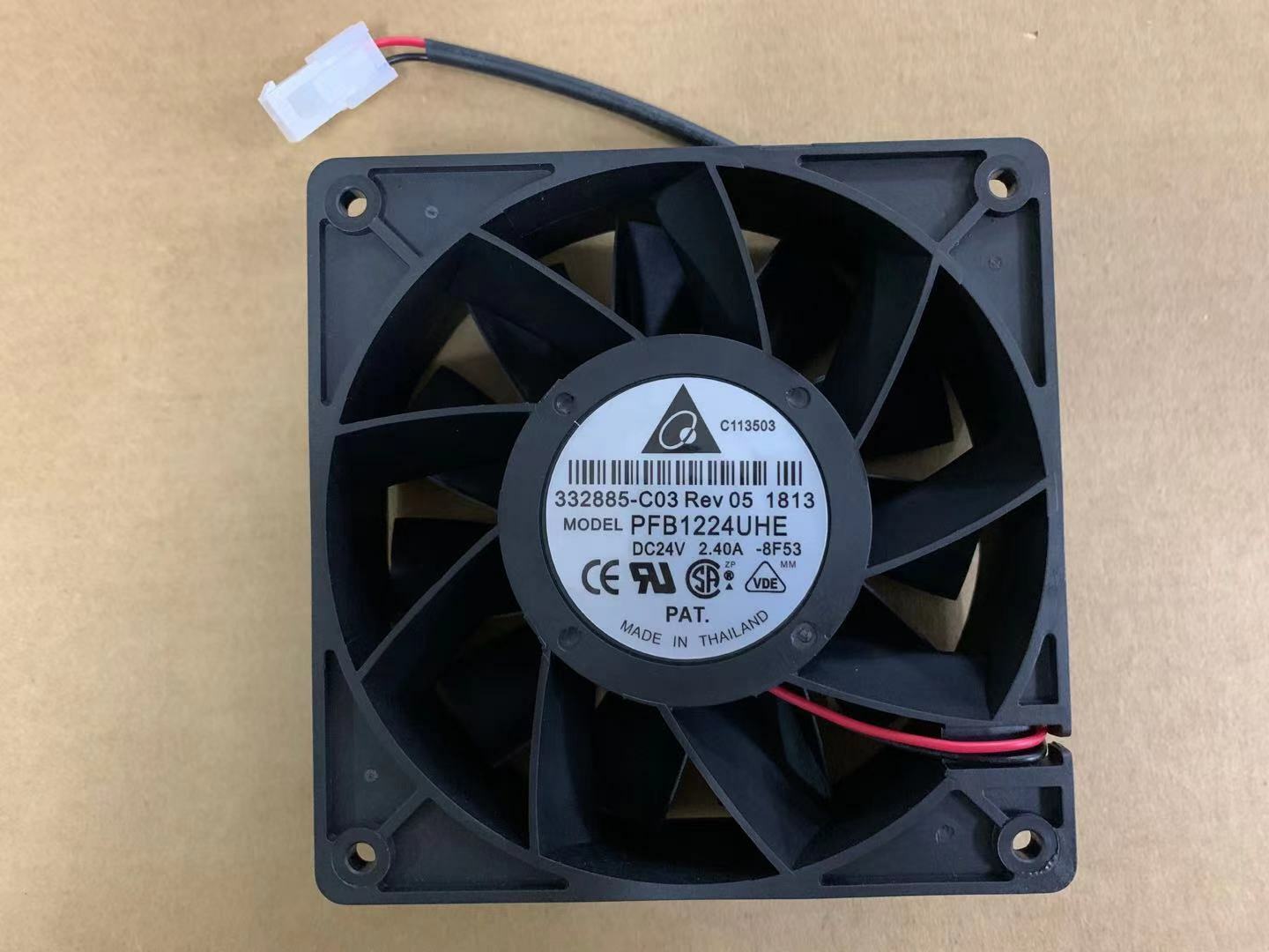 NEW Delta PFB1224UHE DC24V 2.40A 12038 120mm 12cm ABB Inverter fan ...
