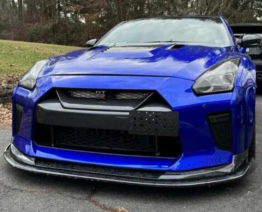 Bumper Tow Hook License Plate Mount Bracket For Nissan GT-R GT R GTR ...