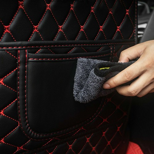 PU Leather Protector Cover Car Seat Back Anti Kick Pad Mat Universal ...