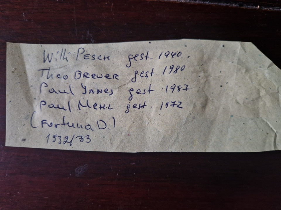 Willi Pesch/Paul Mehl/Theo Breuer/Paul Janes Fortuna Düsseldorf/DFB | eBay