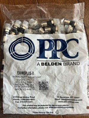 PPC Belden 1000 Compression Connectors Outdoor Fittings EX6WSPLUS-X New ...