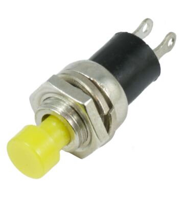 Yellow Mini Off(On) Momentary Push Button Switch SPST | eBay UK