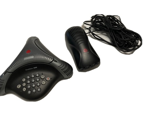 Polycom VoiceStation 300 Conference Phone w/ Wall Module & Cable 2201 ...