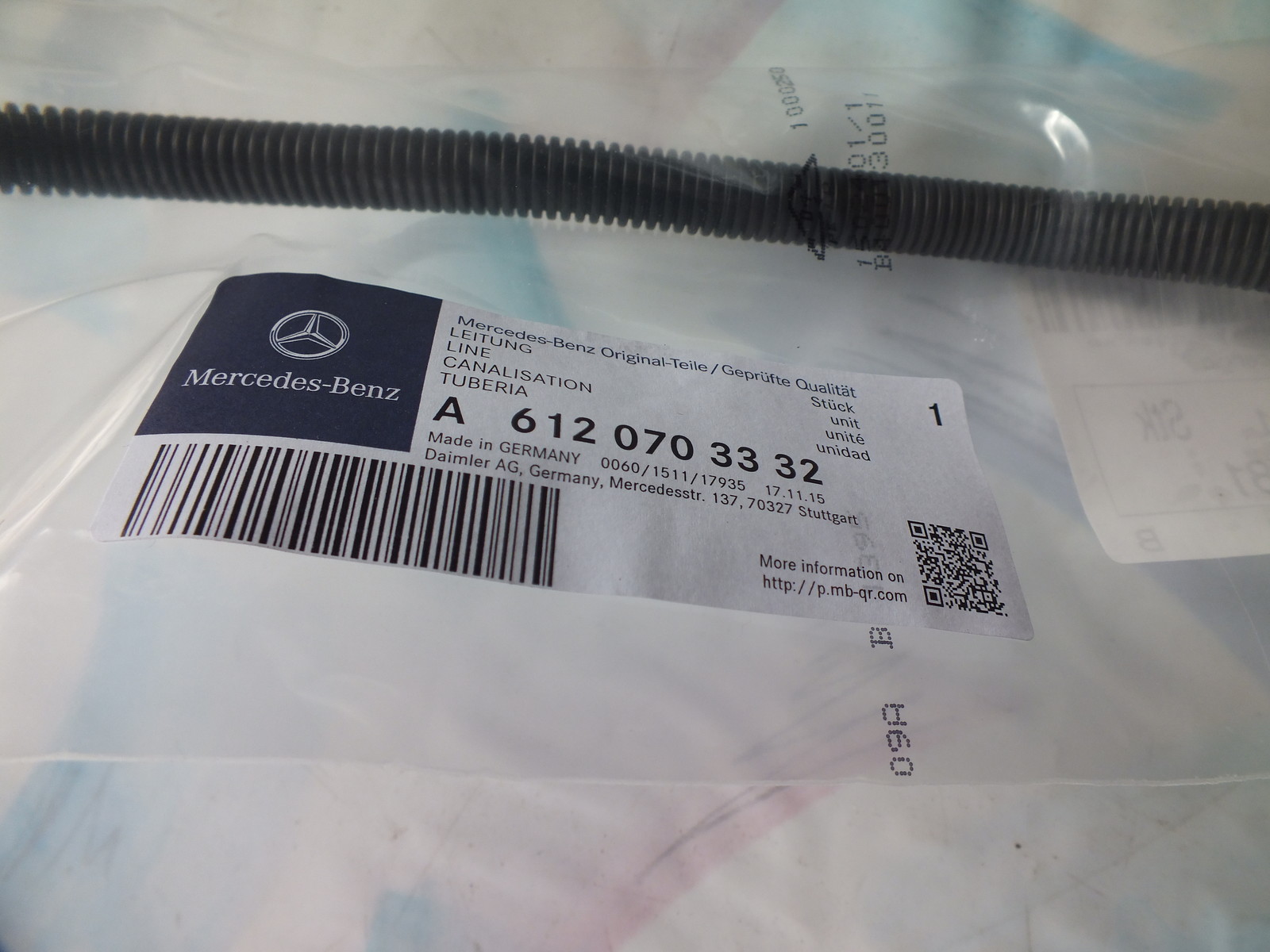 Mercedes W163 ML 270 CDi Kraftstoffrohr Railrohr Dieselleitung ...