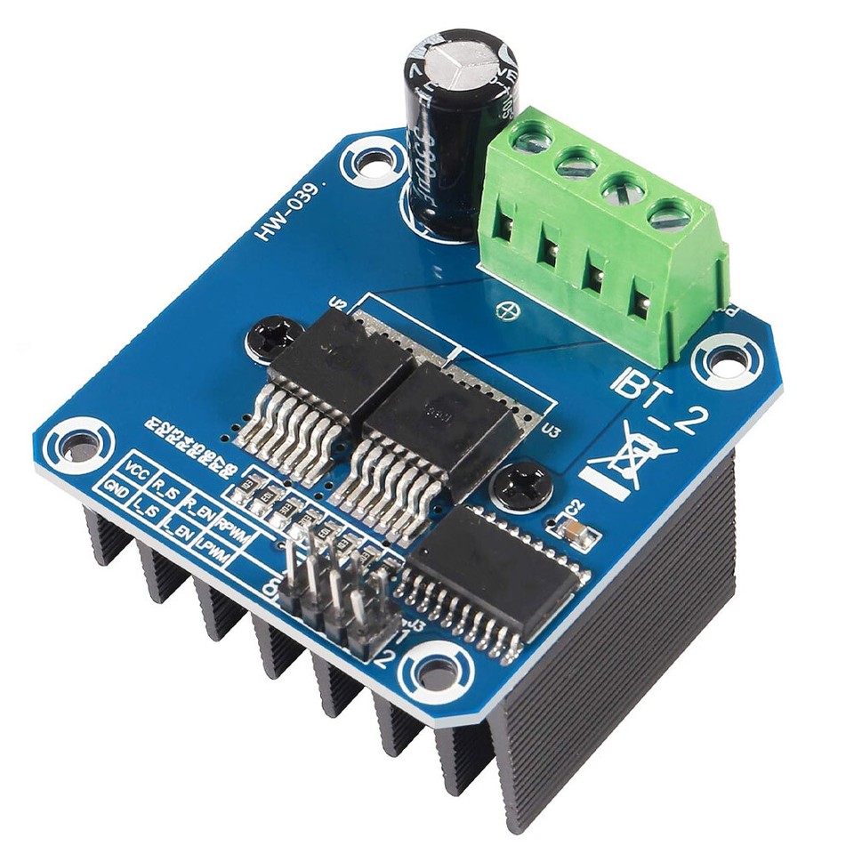 2XDouble BTS7960B DC 43A Stepper Motor Driver H-Bridge PWM For Arduino ...