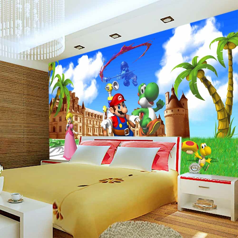 Super Mario Wallpaper For Bedroom Startonight 3D Mural Wall Art Photo