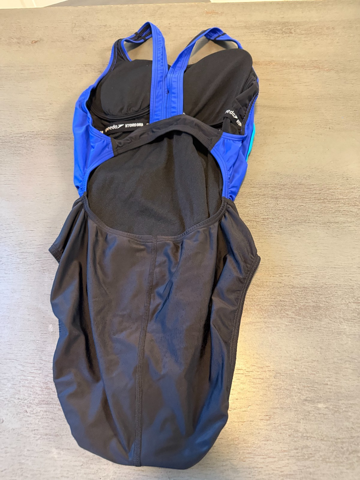 black blue SPEEDO POWERFLEX ECO one piece swimsuit size 14 | eBay