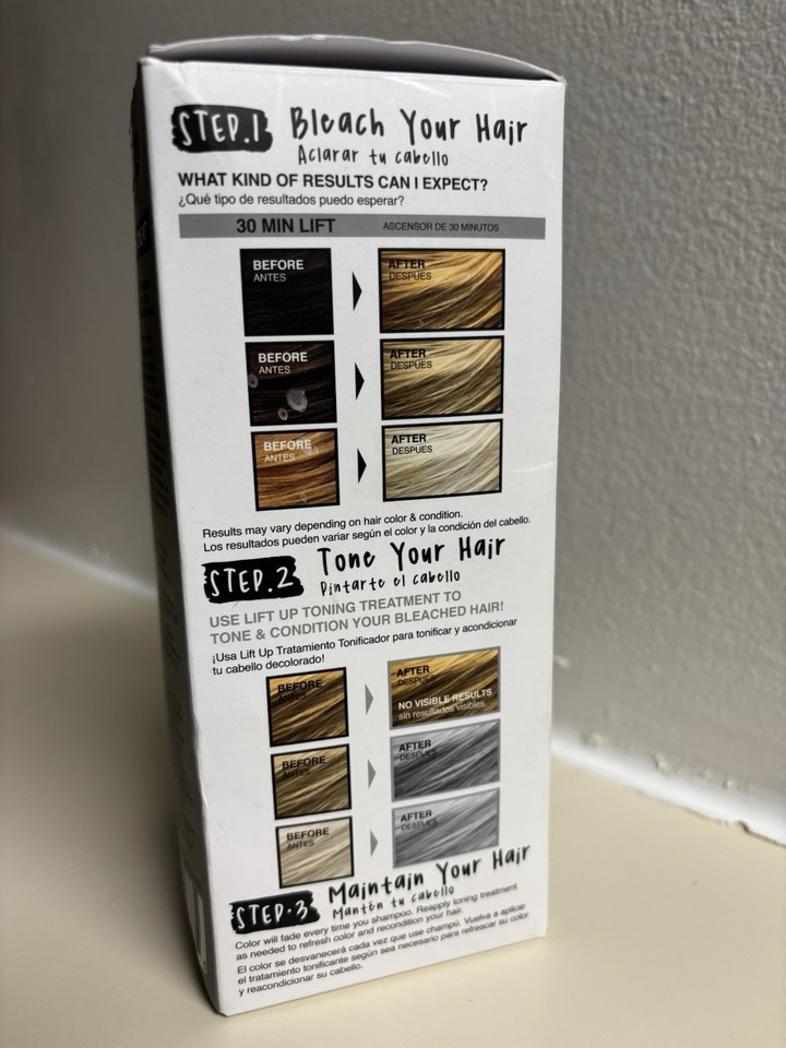 KISS Lift Up Bleach & Tone Kit | ICE Color | Full Hair Lightening ...