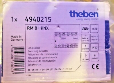 Theben RMG 8 I KNX Actuator Relay KNX, 8 Channel | eBay