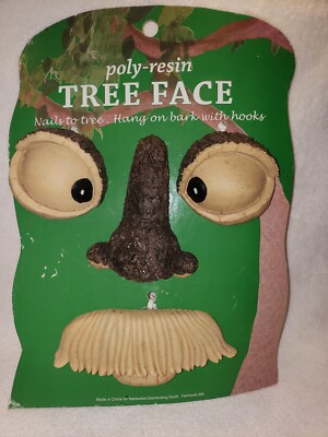 NEW POLY RESIN TREE FACE | eBay