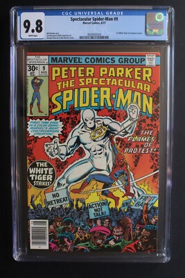 Spectacular Spider-Man #9 1st WHITE TIGER Puerto Rico HISPANIC Hero ...