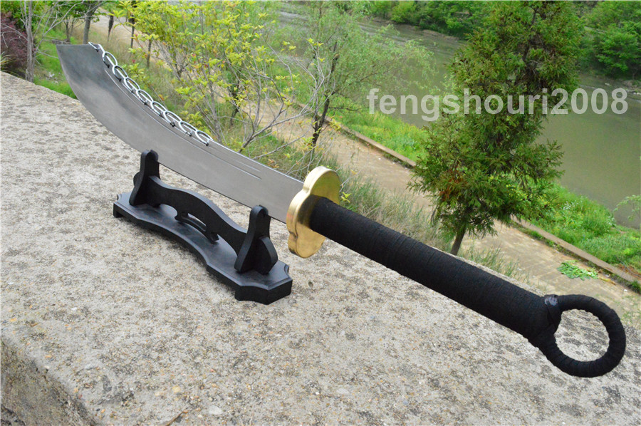 Nice KungFu Nine Rings Dao Broadsword Sword Sharp 1090 High Carbon ...