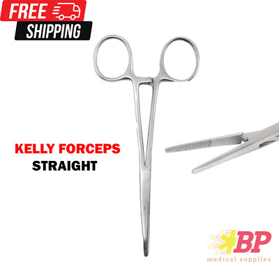 Kelly Hemostat Locking Forceps Straight 5.5" Surgical Instruments | eBay