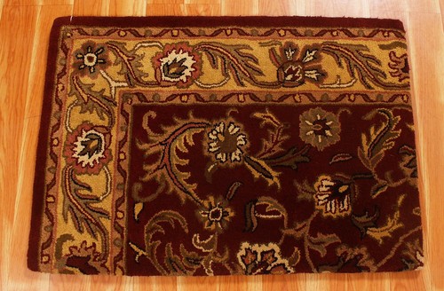 Traditional Small Wool Area Rug Hand-Tufted Home Decor Table Mats 2x3 ...