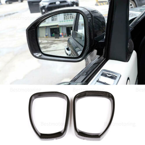 Carbon Fiber ABS Rearview Mirror Frame Trim For Land Rover Range Sport ...