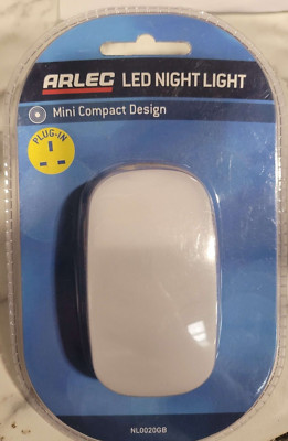 Arlec Mini Plug in LED Nightlight In White - NEW UK | eBay UK