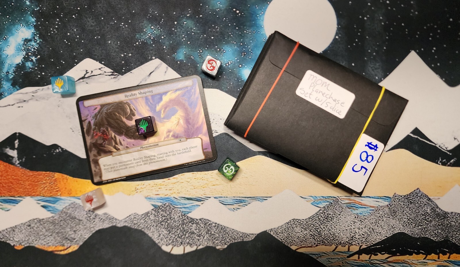 MTG March Of The Machine Planechase Complete Set 50 Planes and 5 Dice ...