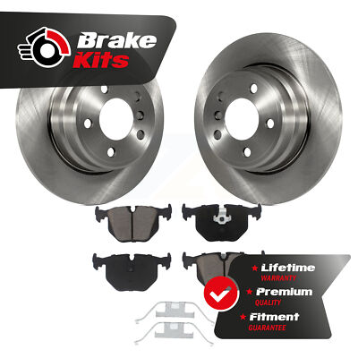Rear Disc Brake Rotors And Ceramic Pads Kit For 2000-2006 BMW X5 3.0i 3 ...