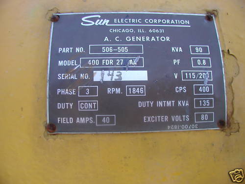 90 KVA generator only no engine | eBay