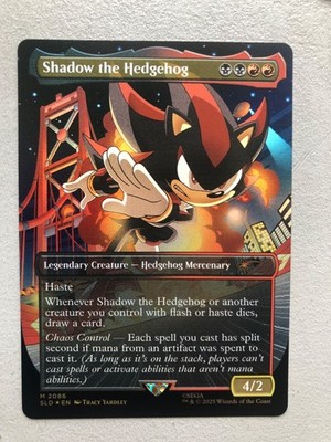 Mtg Carte Magic Sonic Secret Lair Shadow the Hedgehog FOIL English NM ...