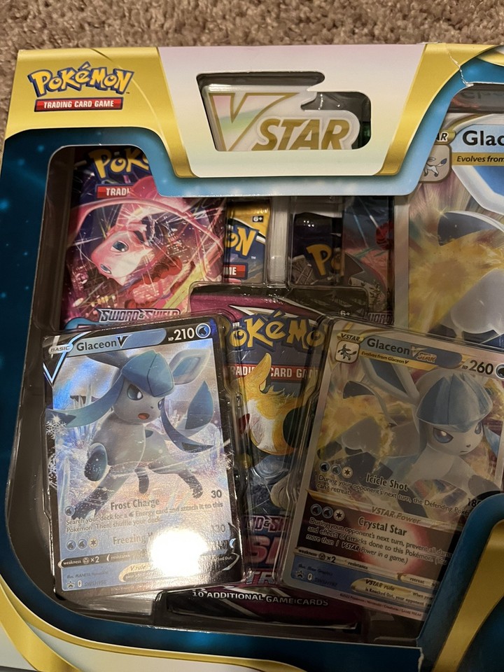Pokémon TCG Glaceon & Leafeon VSTAR Special Collection Box SETS ...