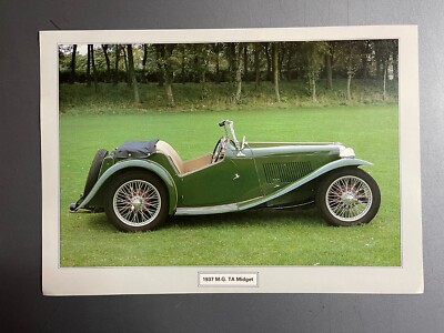 1937 MG TA Midget Roadster Picture, Poster, Print - RARE!! Awesome ...