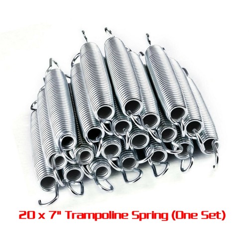 20pc 7 Inch Trampoline Springs Heavy-Duty Galvanized Steel Replacement ...