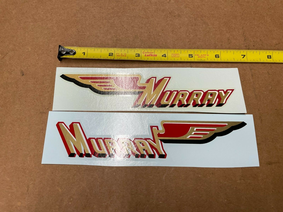 Mint Original Murray Wings Bicycle Decal Set | eBay