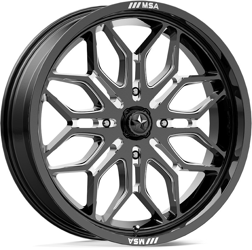 Kit 4 Interco Interforce 628 Tires 33x8-20 on MSA M47 Sniper Black ...